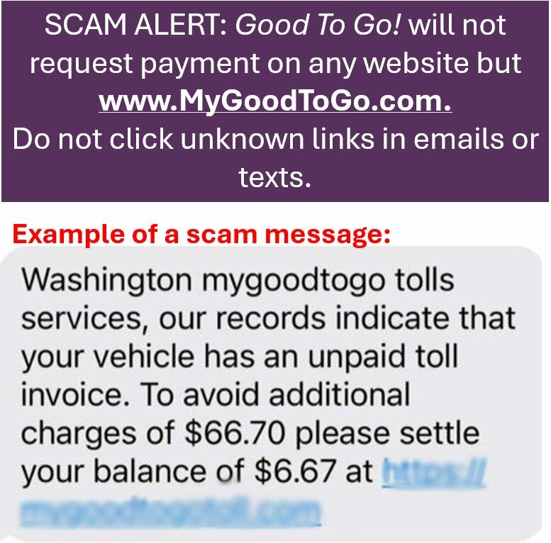 Wsdot Warns Public Of Good To Go Scam The Jolt News Organization A